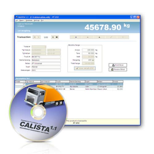 Jual Software Timbangan Calista Asli Dengan Harga Terjangkau