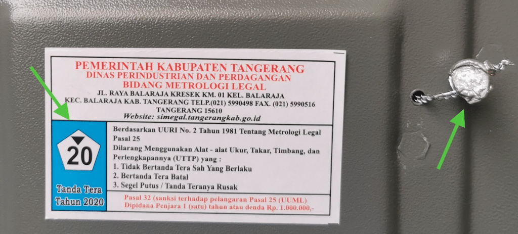 Mengenal Tanda Tera pada Timbangan - PT ALTRAMAN